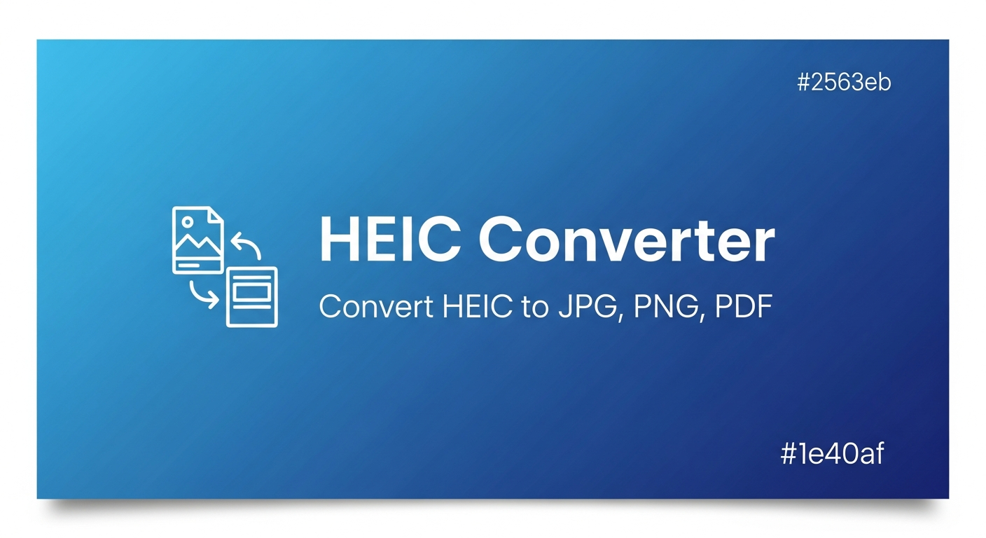 HEIC Converter Online - Convert HEIC to JPG, PNG, PDF Free
